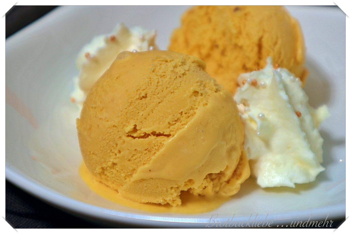 Mango-Orangen-Eis mit Mascarpone - Brotbackliebe ... und mehr